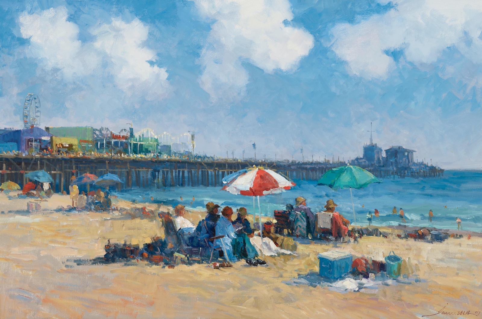 Junn Roca | Santa Monica Beach Scene | MutualArt