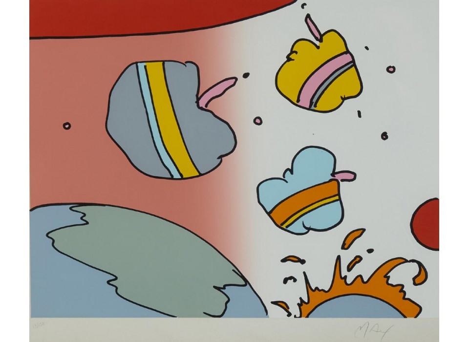 Peter Max | Space Rainbow (1977) | MutualArt