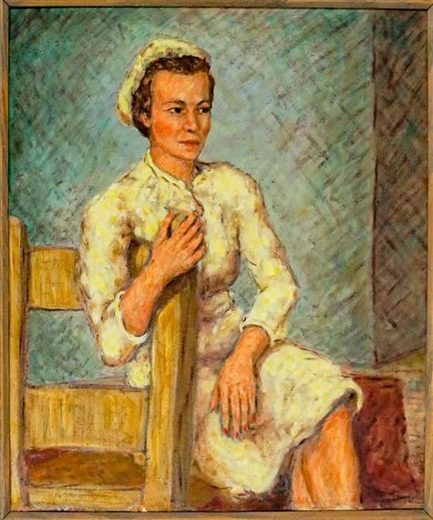 Joe D. Reed | Portrait of artist Helen Farr Sloan (1950) | MutualArt