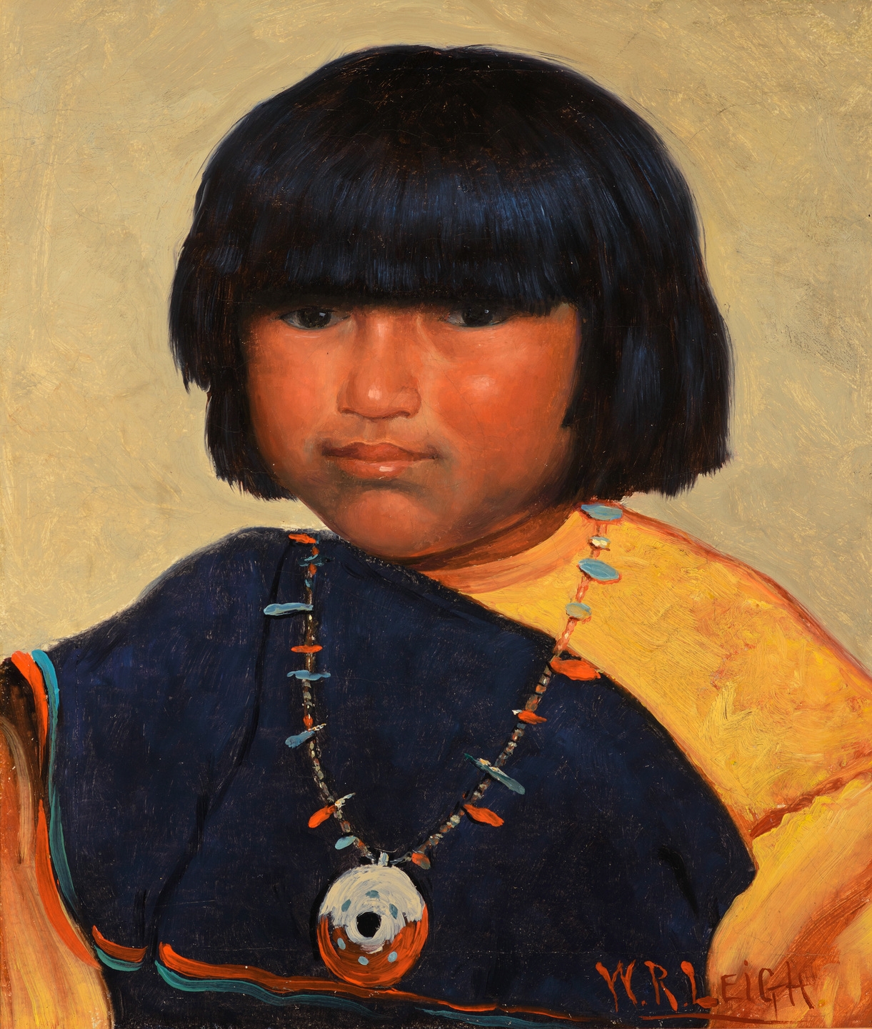 William Robinson Leigh | Zuni Girl | MutualArt