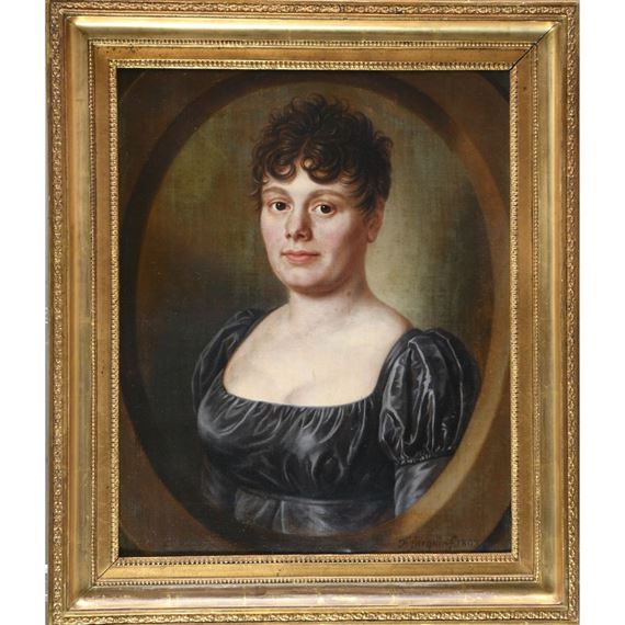 François Jacquin | Paire de portraits Empire | MutualArt