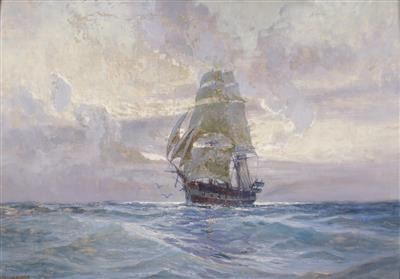 Alexander Kircher | Großsegler im offenen Meer | MutualArt