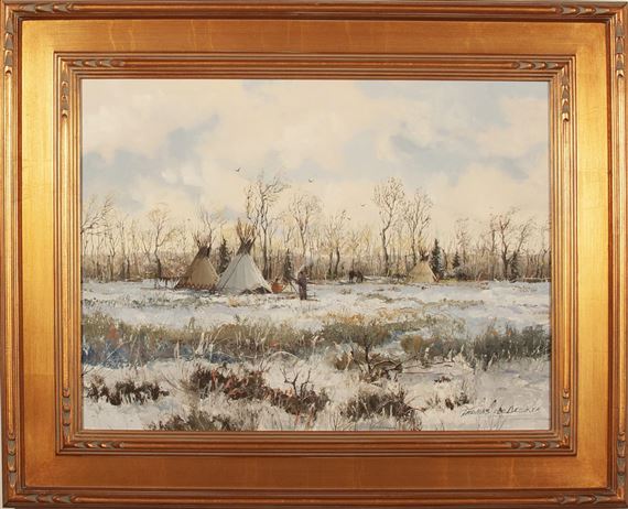 Thomas de Decker | Collecting Wood for the Fire | MutualArt