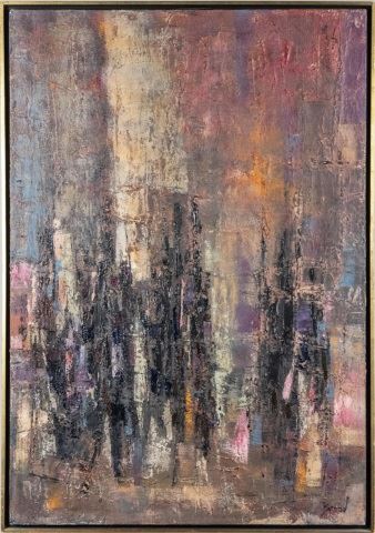 Sheila Benow Clark | Abstract skyline | MutualArt