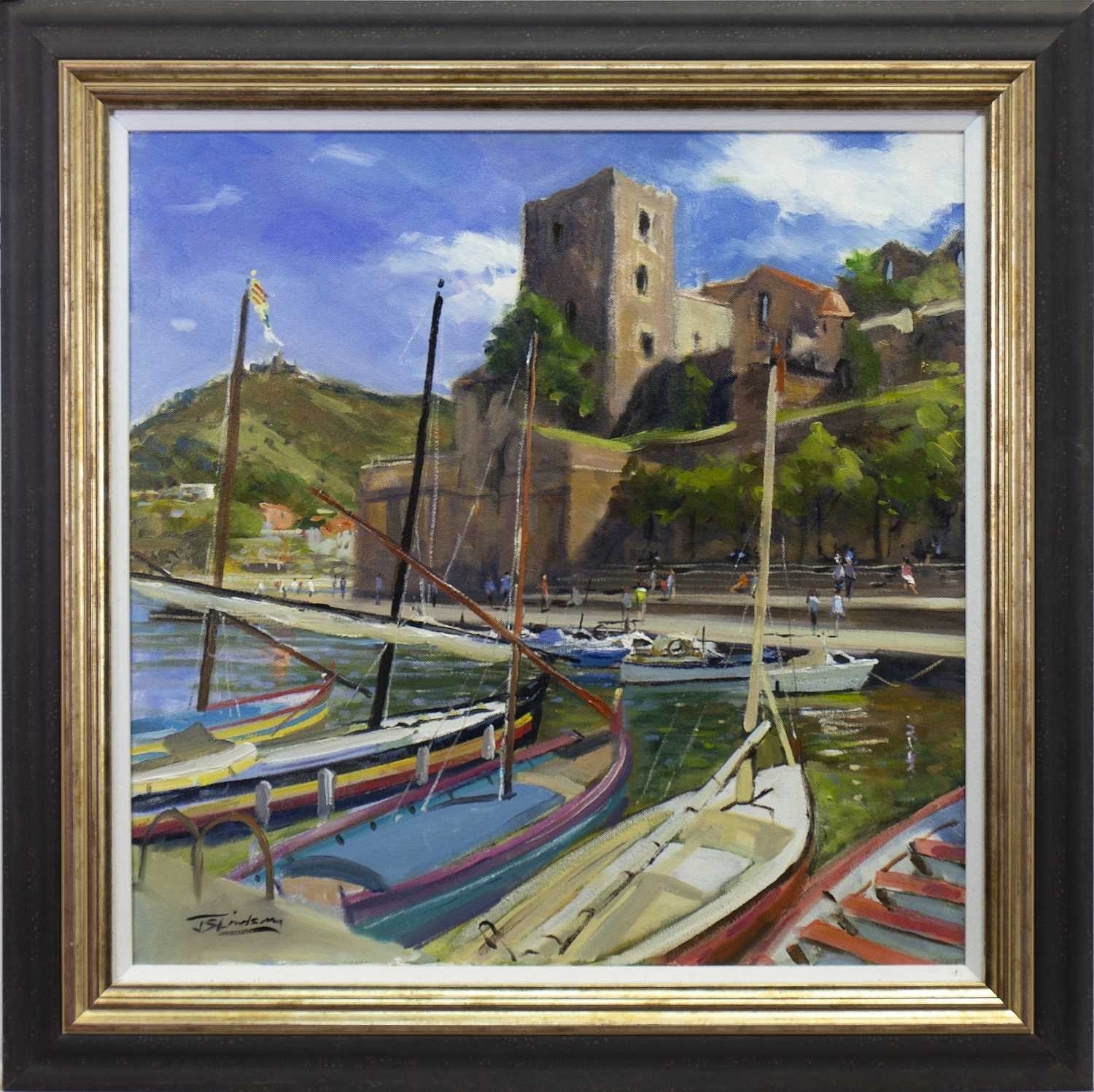 James Somerville Lindsay | THE HARBOUR AND CHATEAU, COLLIOURE | MutualArt