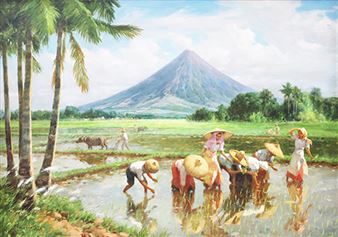Fernando Amorsolo | Planting Rice (1947) | MutualArt