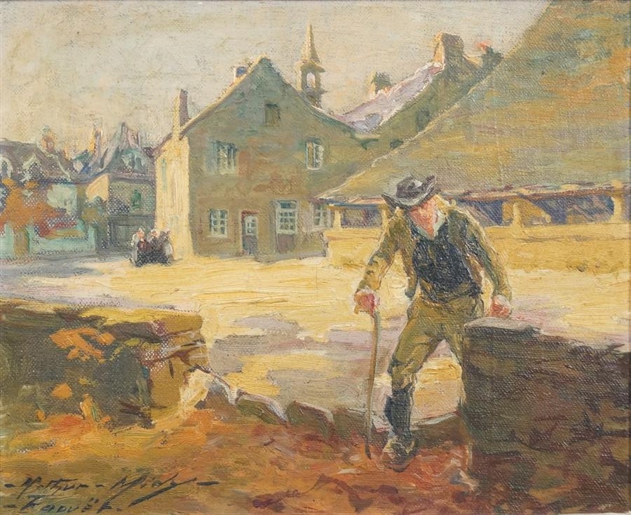 Arthur Midy | Breton près des halles du Faouët | MutualArt