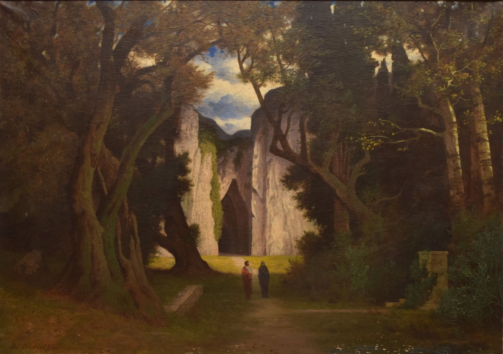 Eduard Rüdisühli | Dante et Virgile vers l'Enfer | MutualArt