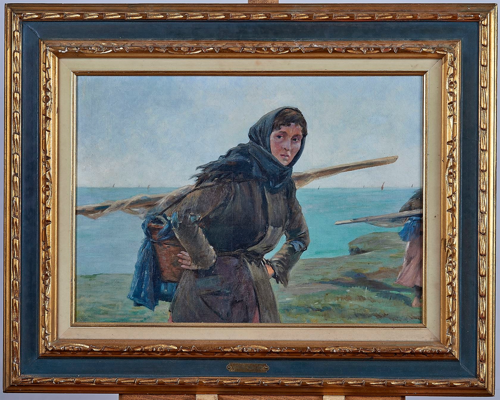 Alfred Guillou | Pêcheuse de crevettes à pied | MutualArt