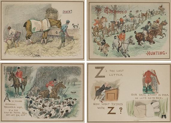 Alfred Chantrey Corbould | 22 Works: Abecedario de Caza Deportiva ...