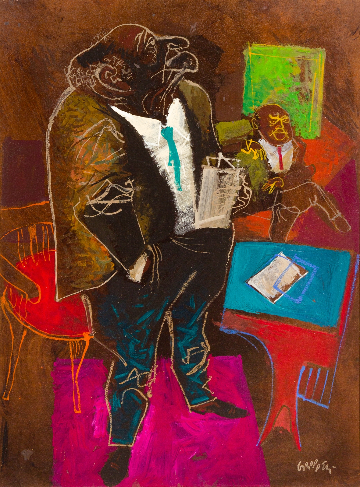 William Gropper | The Investigator | MutualArt