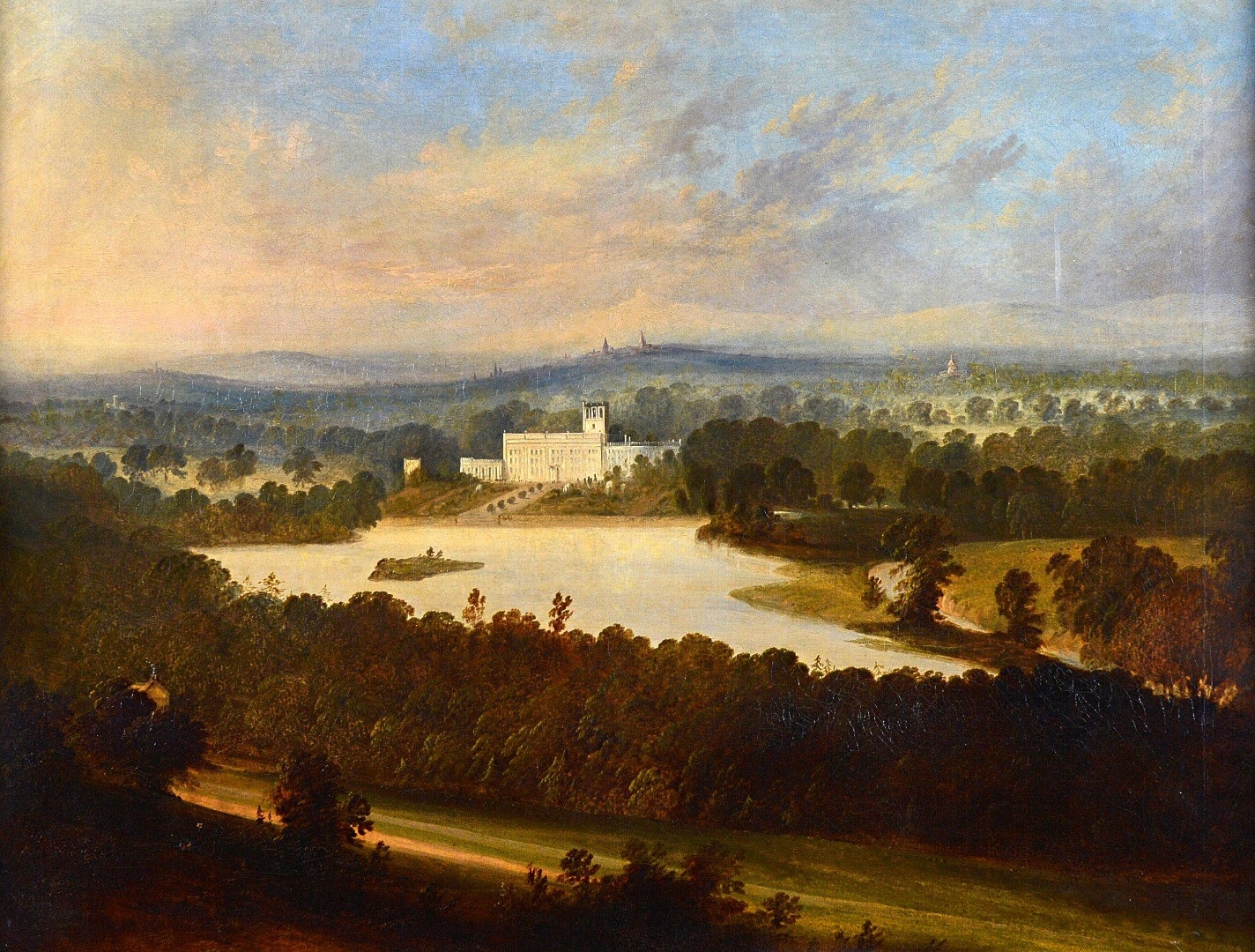 George Cuitt | View of Trentham Hall and Park | MutualArt