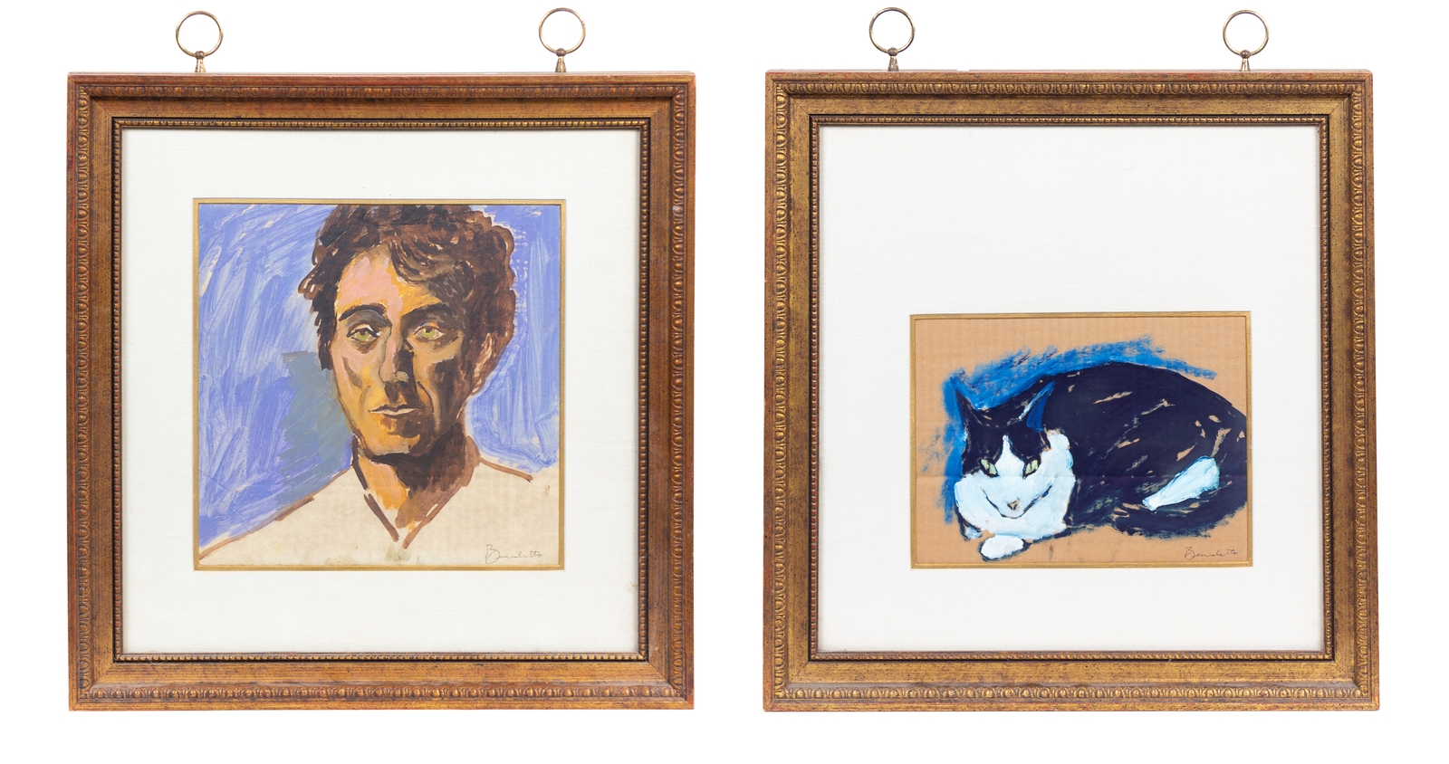 Tony Bennett | Untitled (Self Portrait and Cat) | MutualArt