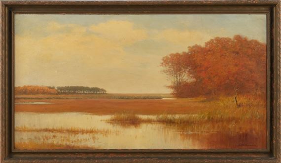 Charles Cahoon | Autumnal marshscape | MutualArt