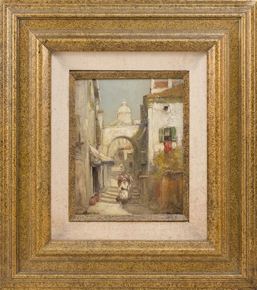 Arthur V. Diehl | Orientalist street scene | MutualArt