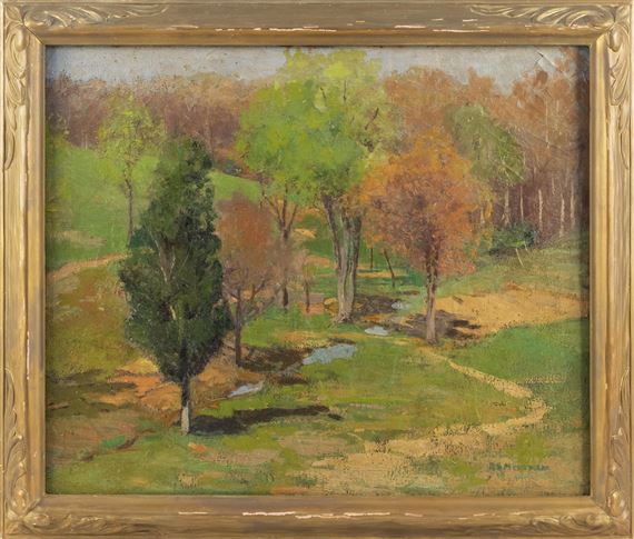 Richard SumnerMeryman | Landscape with a path through the trees | MutualArt