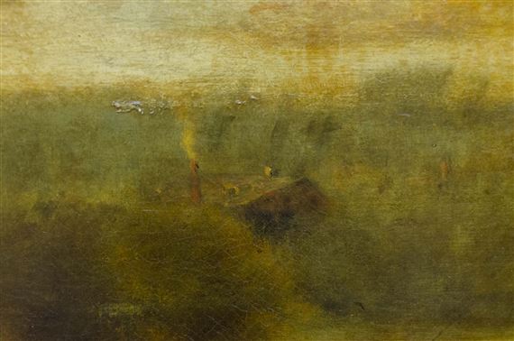 George Inness | Figures in a landscape | MutualArt
