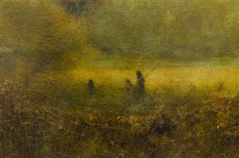 George Inness | Figures in a landscape | MutualArt