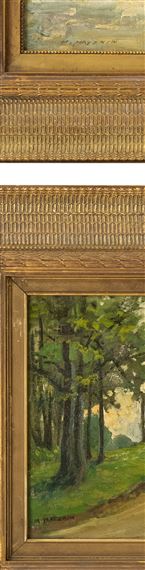 Meyer Matzkin | Pair of impressionistic rural landscapes | MutualArt