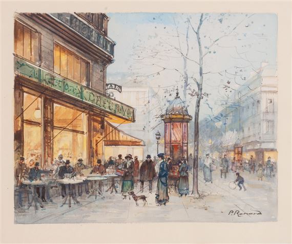 Paul Renard | Parisian Street Scene | MutualArt