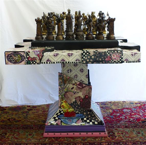 Laney Oxman | 2 works: CHIVALRY & ESCTACY CHESS SET (1997) | MutualArt