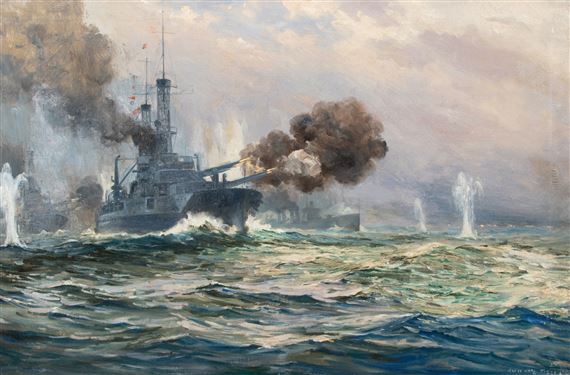 Anton Otto Fischer | World War II Naval Ship | MutualArt