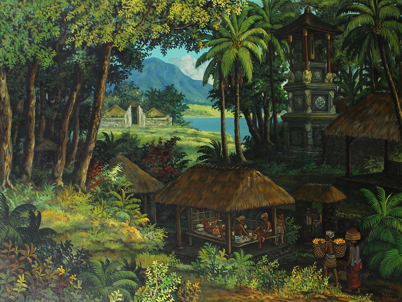 Ida Bagus Made Pugug | Village Life in Bali (1971) | MutualArt