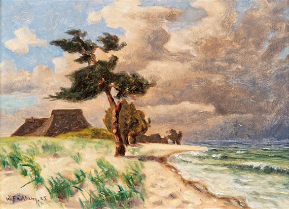 Wilhelm Facklam | Aufziehendes Gewitter an der Ostsee (1925) | MutualArt