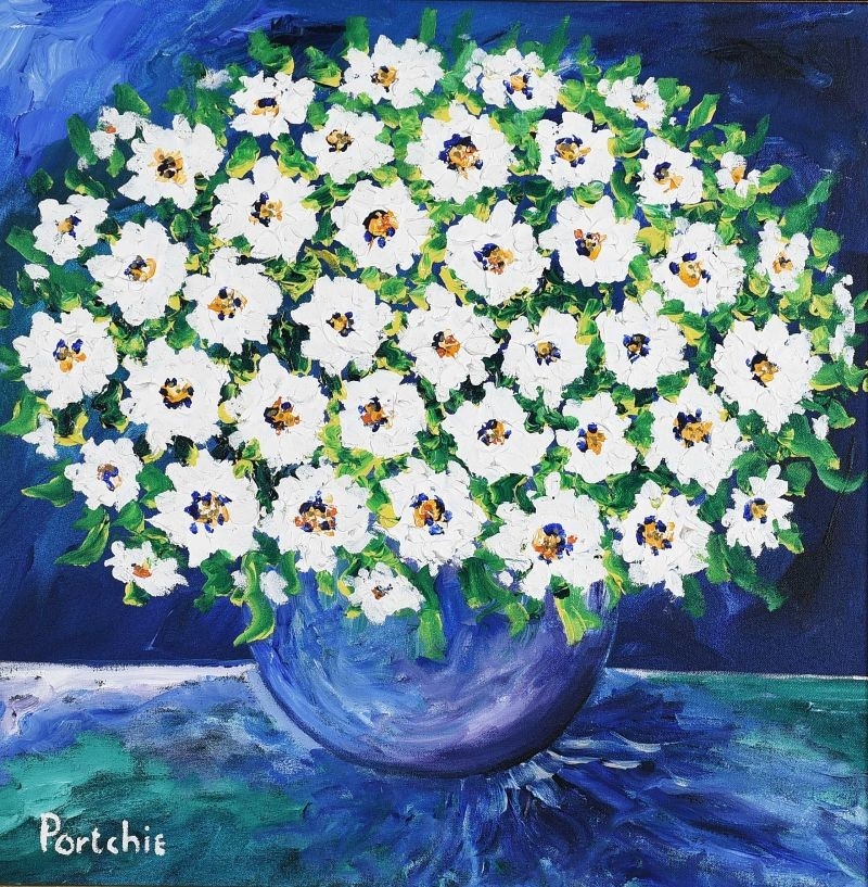 Portchie | Still Life with Fruit and Flowers | MutualArt