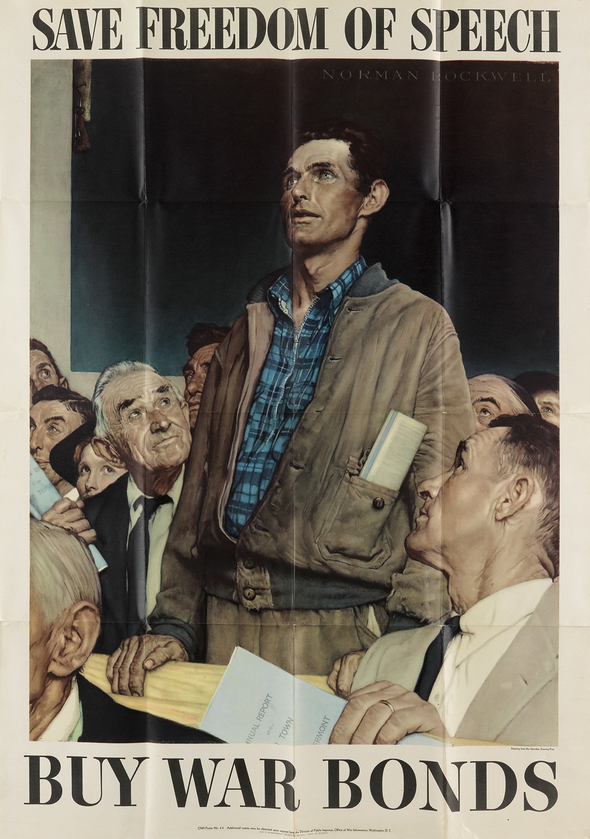 Norman Rockwell | [THE FOUR FREEDOMS.] Group of 4 posters. 1943 ...