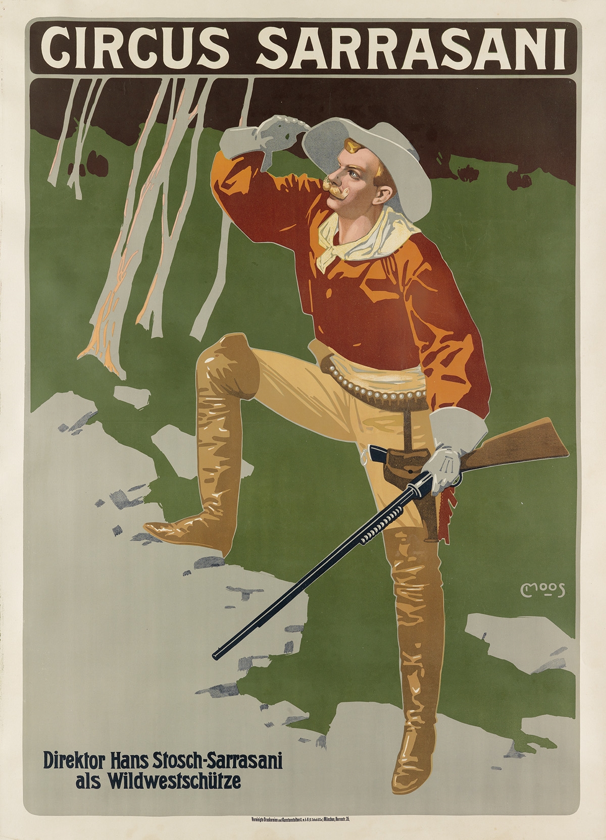 Carl Moos | CIRCUS SARRASANI. Circa 1912. | MutualArt