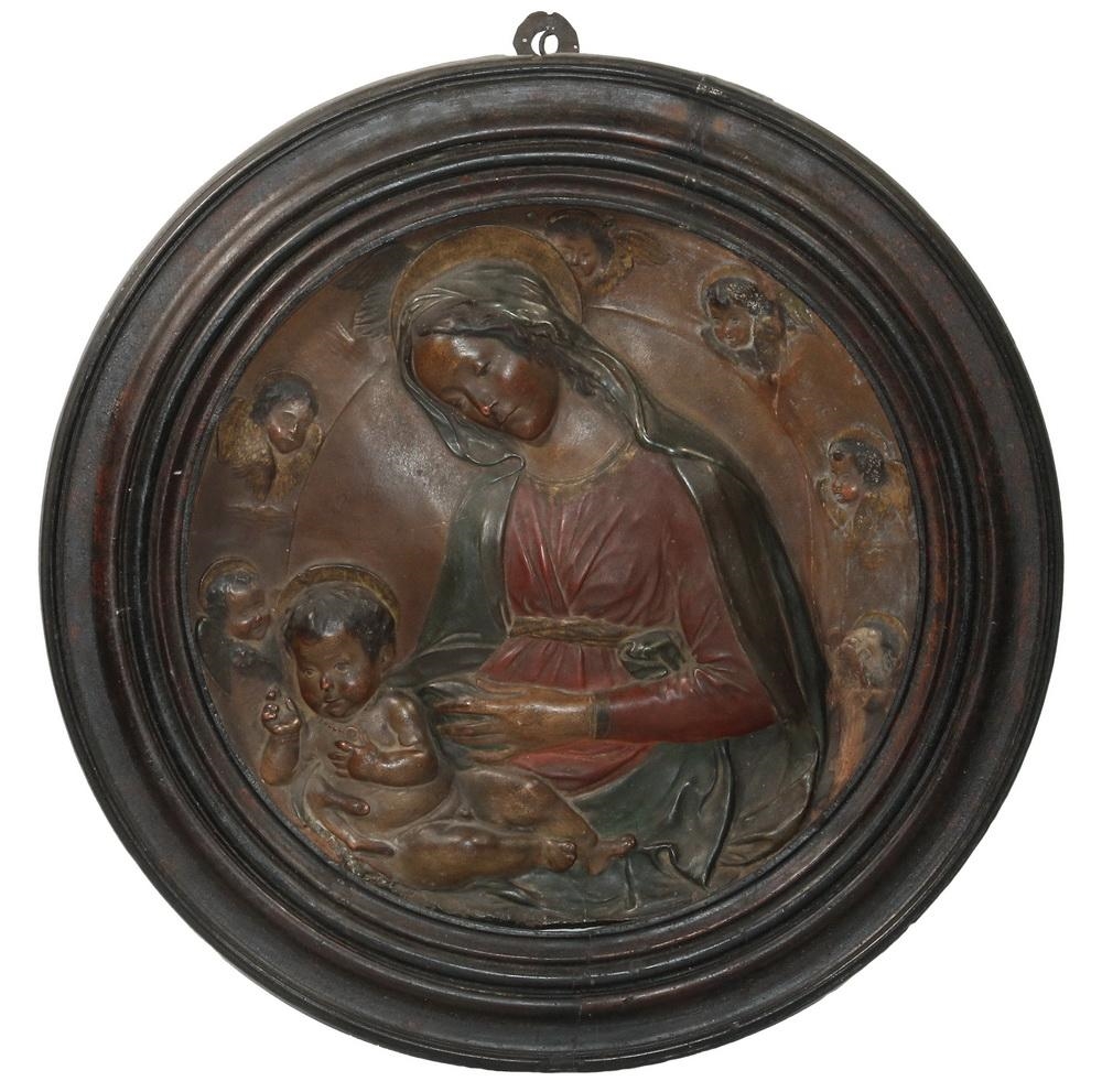 Italian School, 18th Century | Architectural Roundel of the Madonna and ...