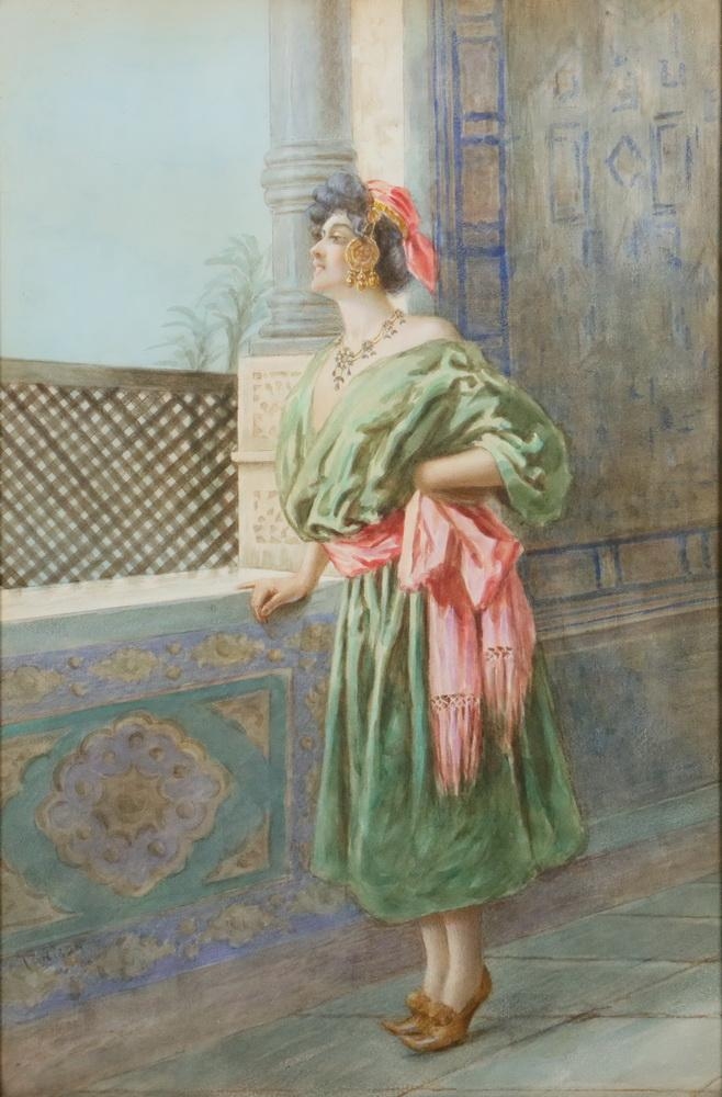 Judson S. Tunison | Beauty Peering from the Harem | MutualArt