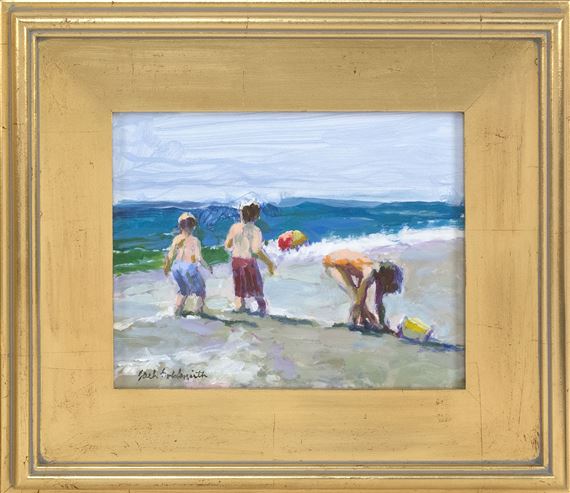 Jack Goldsmith | Children playing in the surf | MutualArt