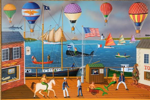 Jerome Howes | Busy Harbor, Nantucket | MutualArt