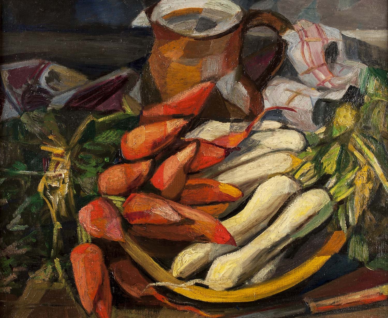 Jeanne Rij-Rousseau | Nature morte aux légumes et pichet (Circa 1920 ...