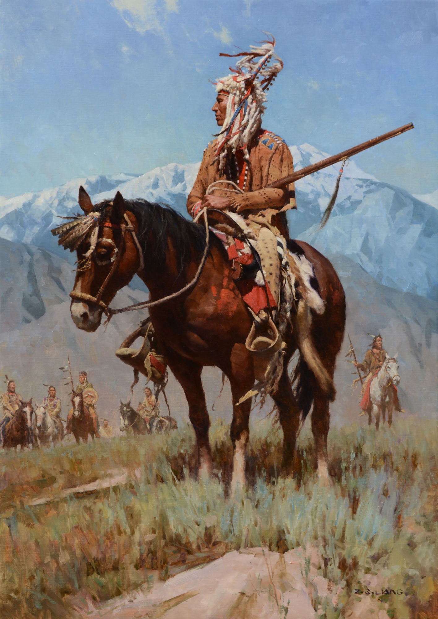 Z.S. Liang | Head Man of the Blood Tribe | MutualArt