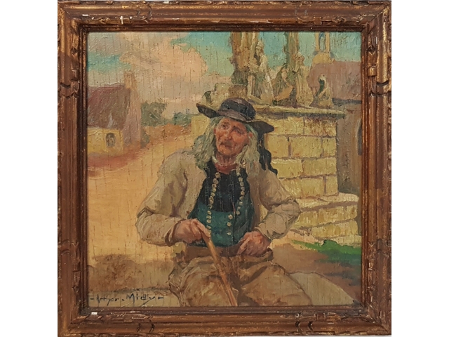 Arthur Midy | Breton À L’entrée Du Village | MutualArt