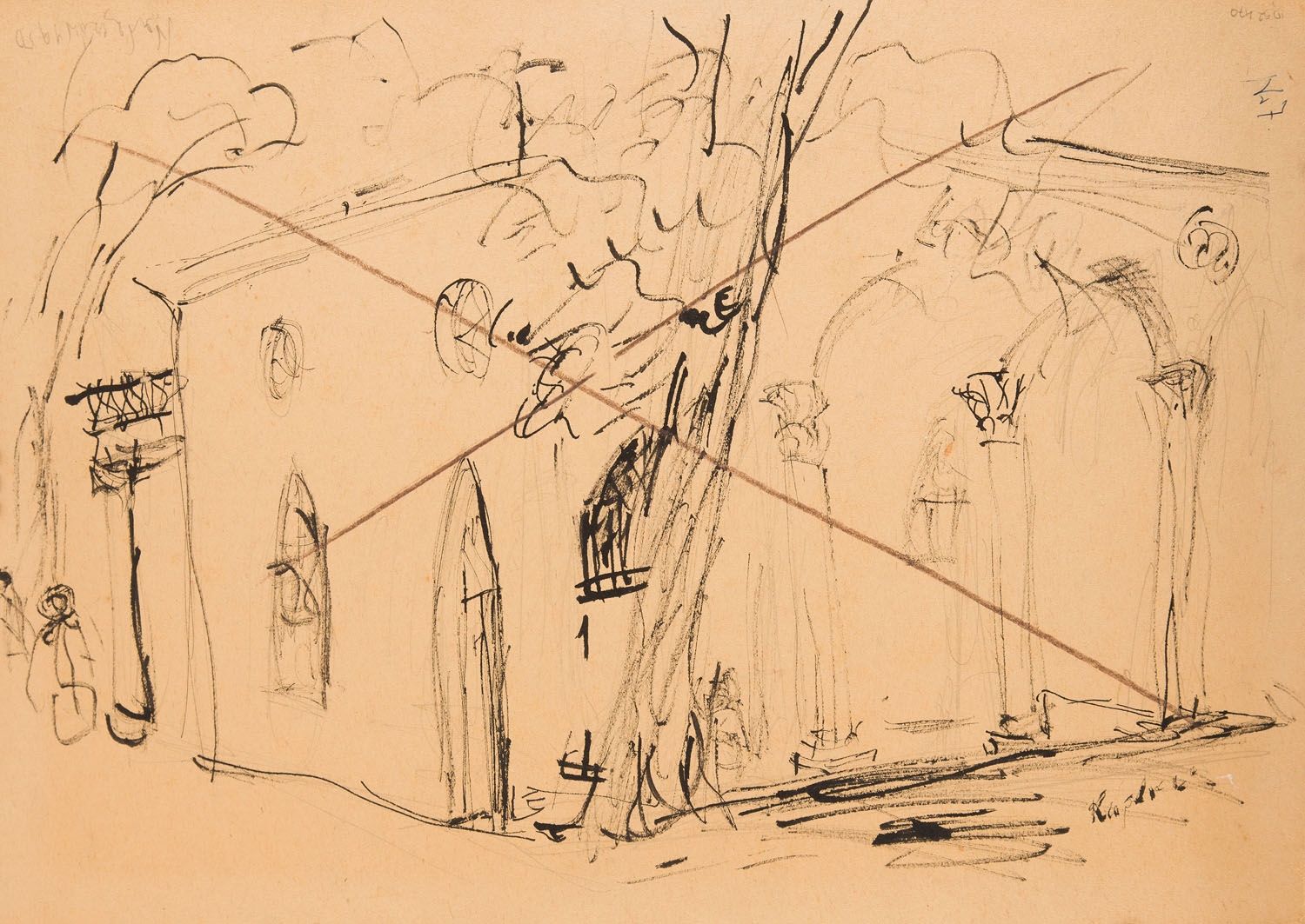 Zenon Kononowicz | Sad w Nałęczowie (1950) | MutualArt