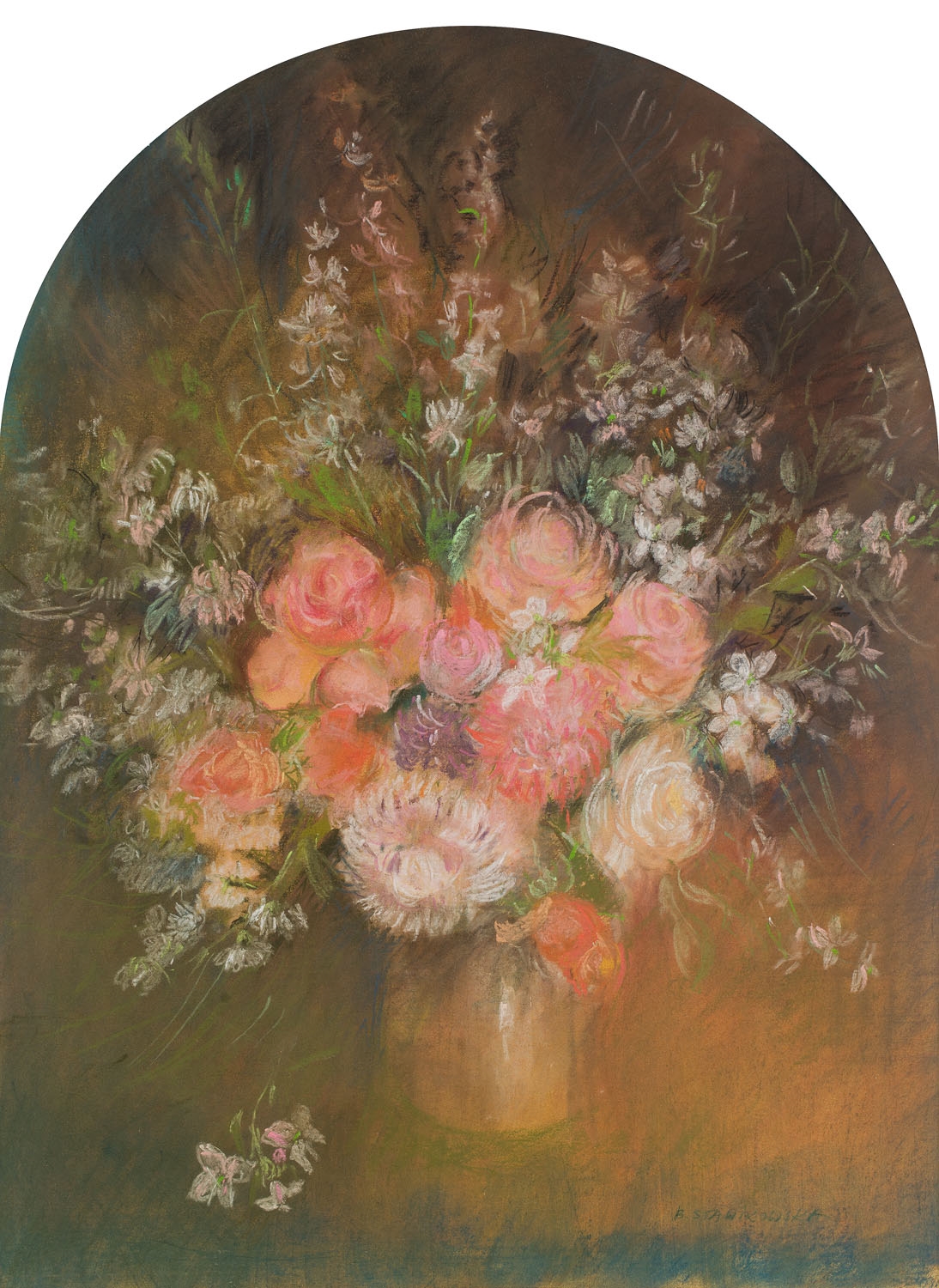 Bozena Stawikowska | Bukiet kwiatów z peoniami | MutualArt
