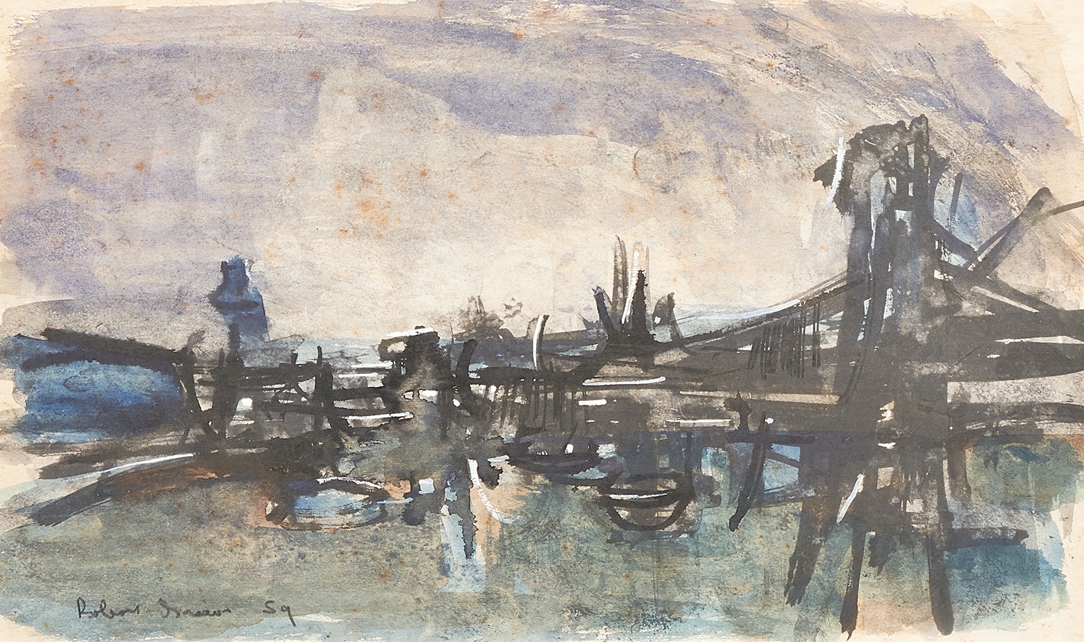 Robert Grieve | Bridge (1959) | MutualArt