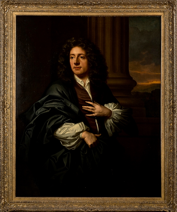 John Riley | Portrait of Gentleman Standing on a Terrace before a ...