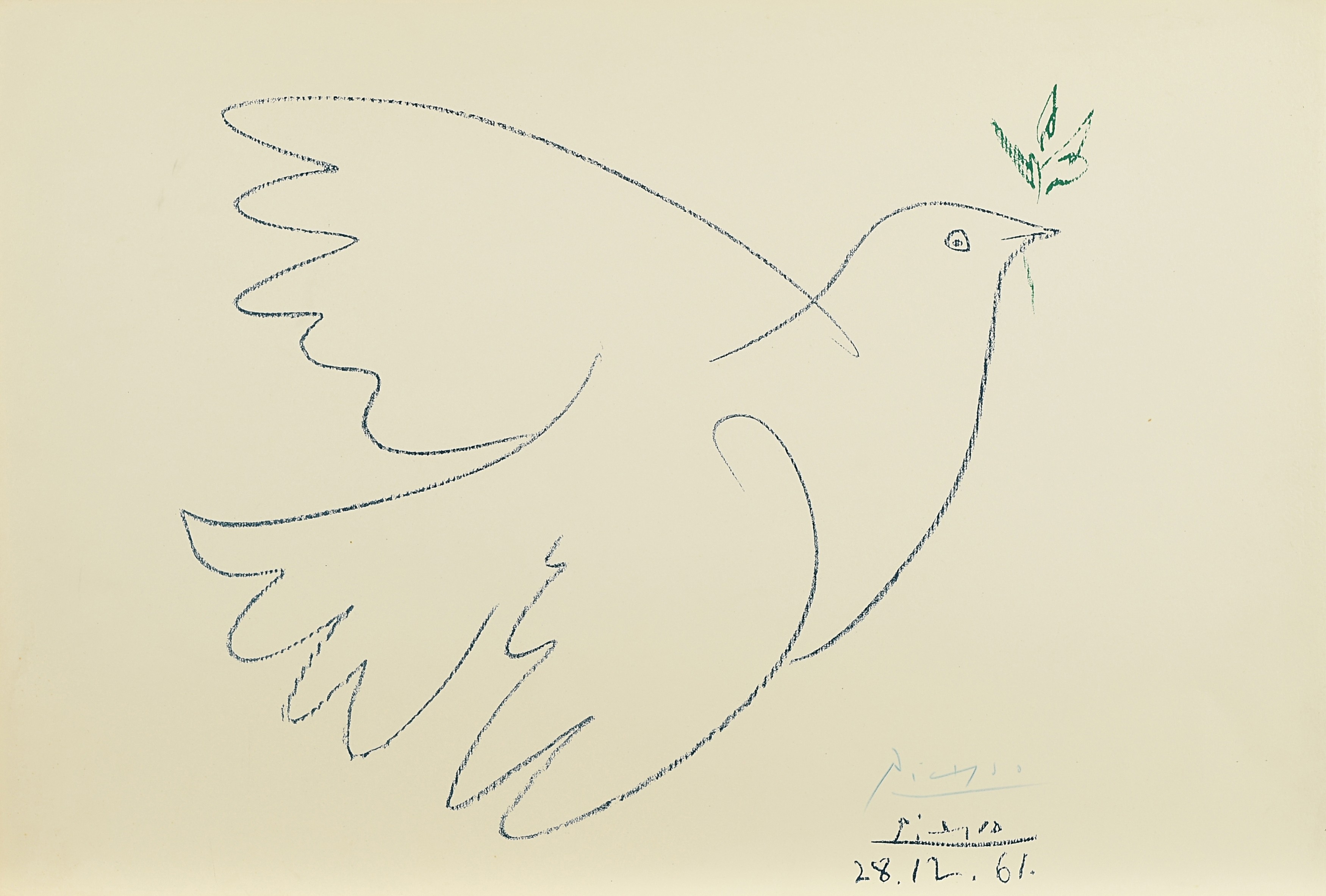 Pablo Picasso | LA COLOMBE DE LA PAIX (1961) | MutualArt