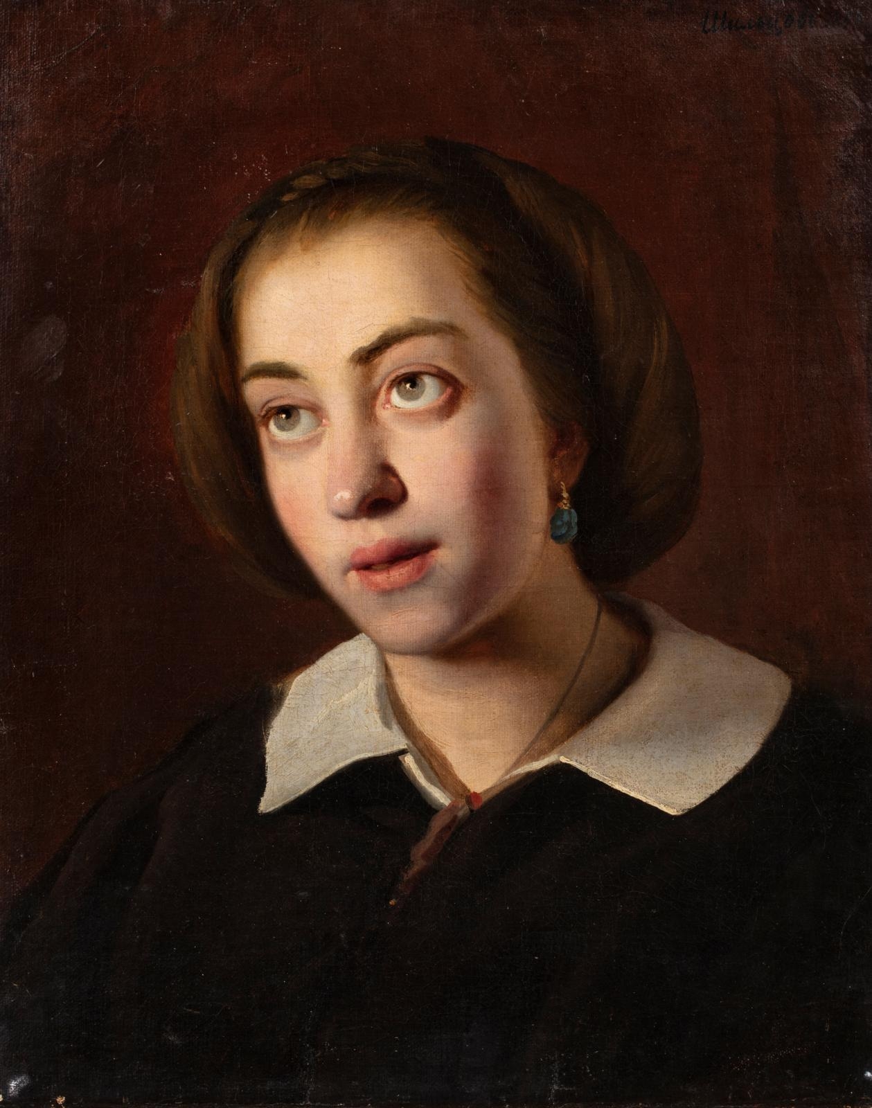 Chiltsov Pavel Savvich | Portrait de Femme (1855) | MutualArt