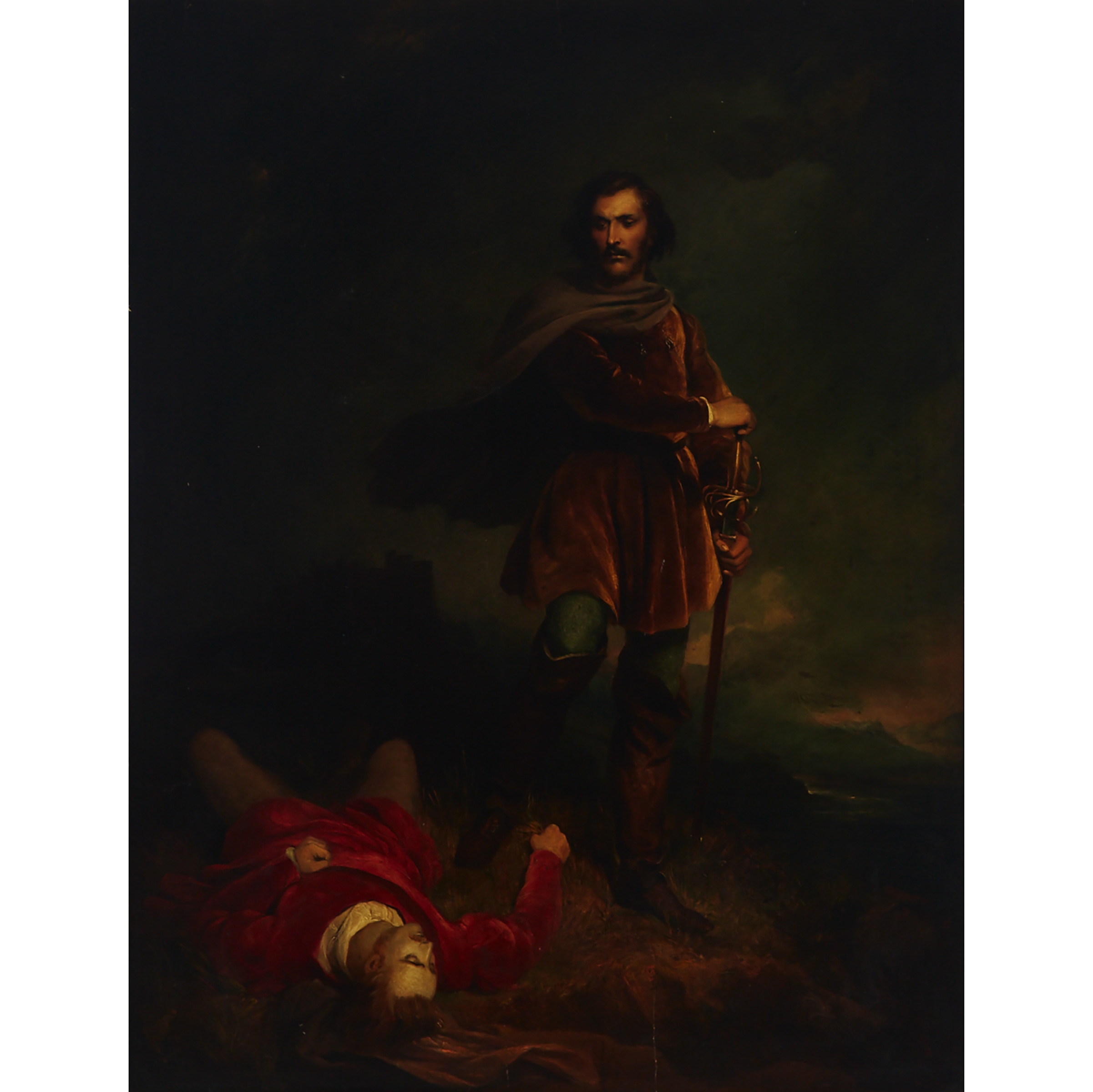 John Wood | CRUSADER WITH WOUNDED SOLDIER | MutualArt