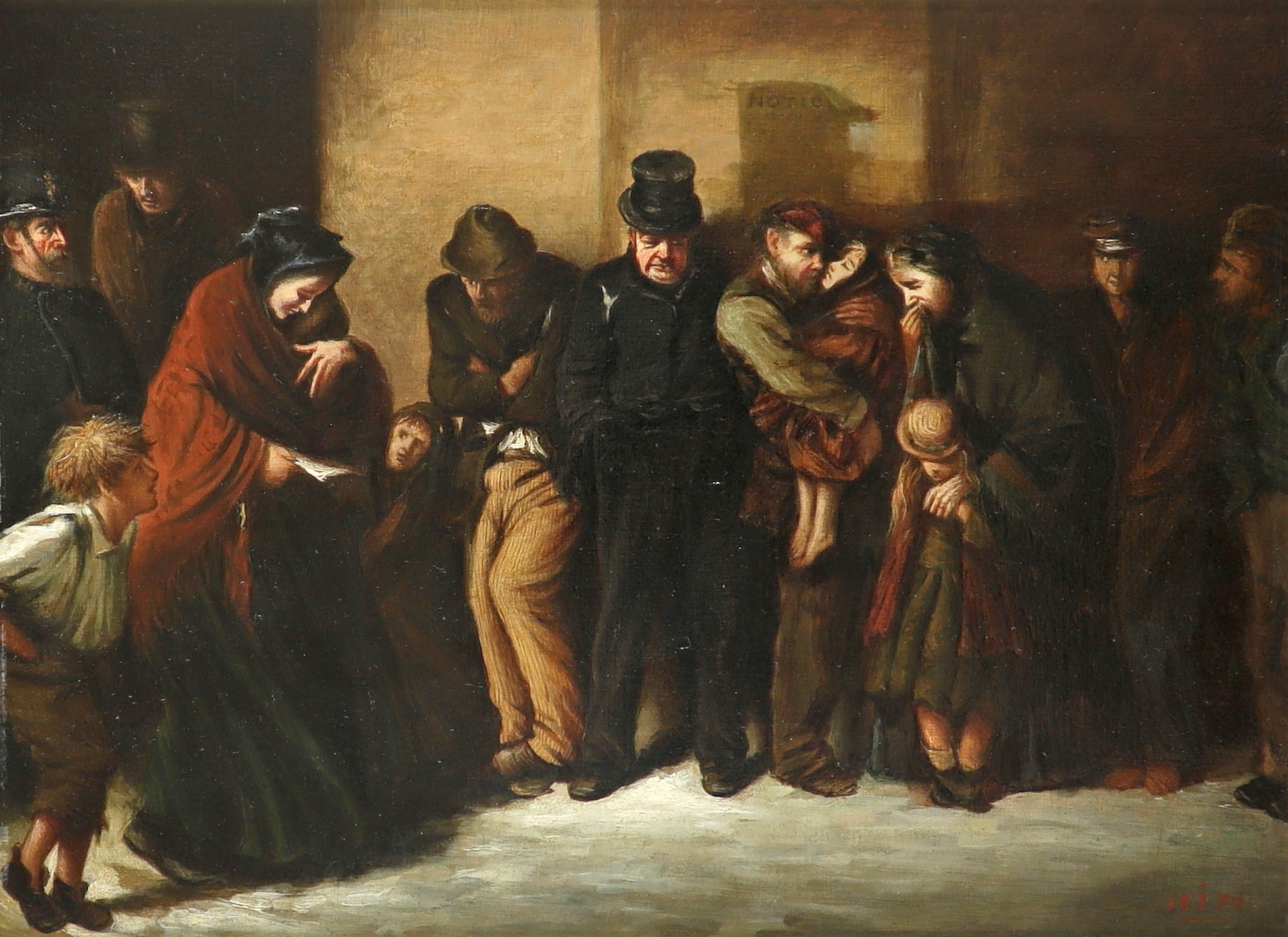 Samuel Luke Fildes | Houseless and Hungry (1870) | MutualArt