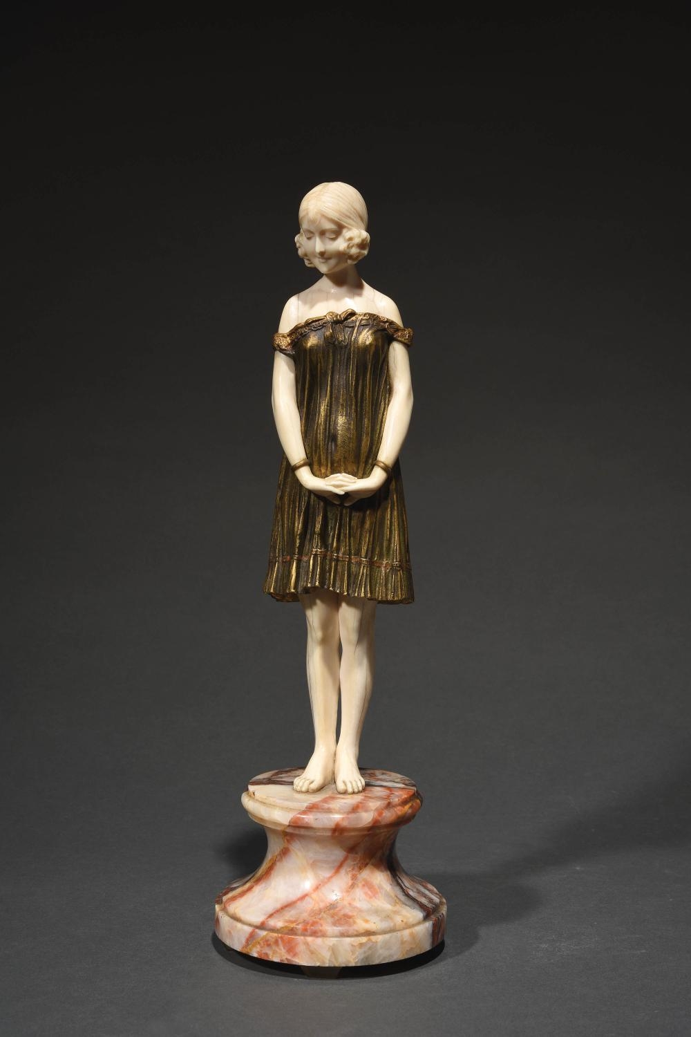 Demétre H. Chiparus | La Sérénade de Pierrot | MutualArt