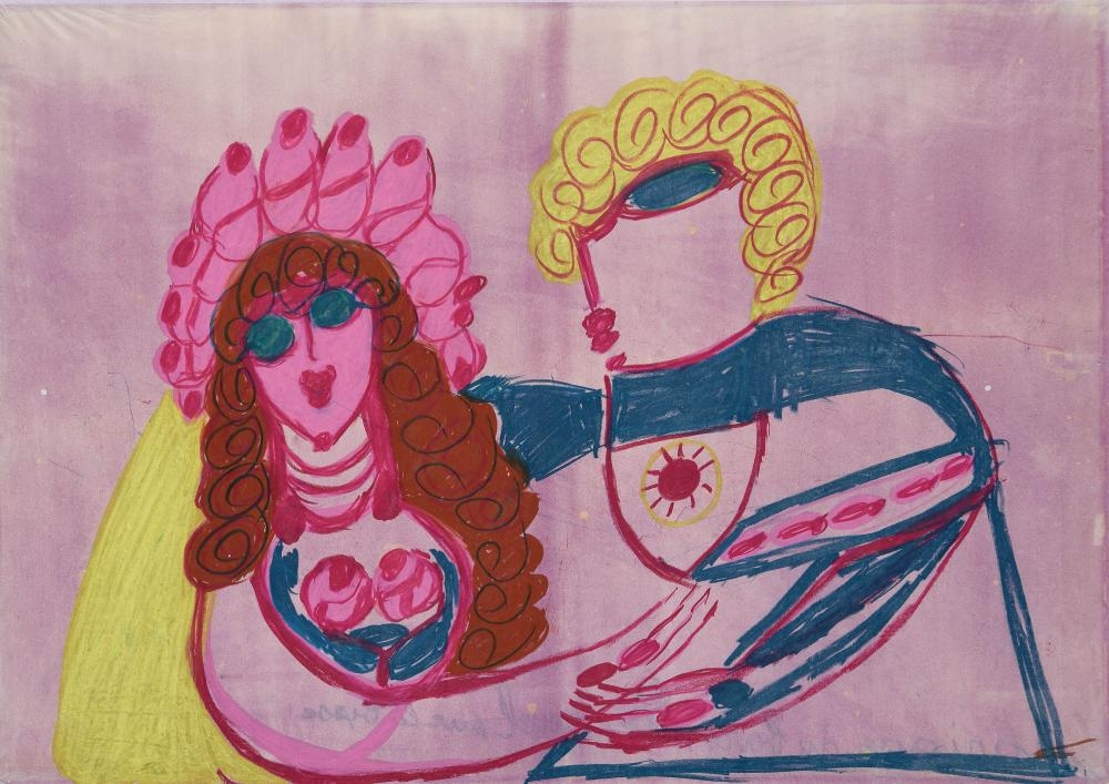 Aloïse Corbaz | Mariage du Baron Derguel sur la brise | MutualArt