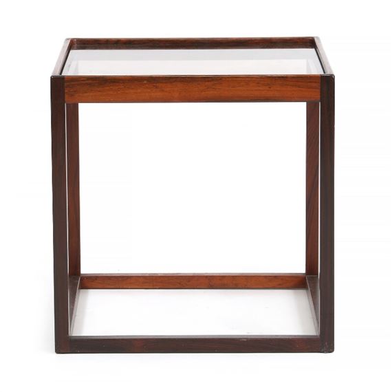Kurt Ostervig | Cube shaped side table | MutualArt
