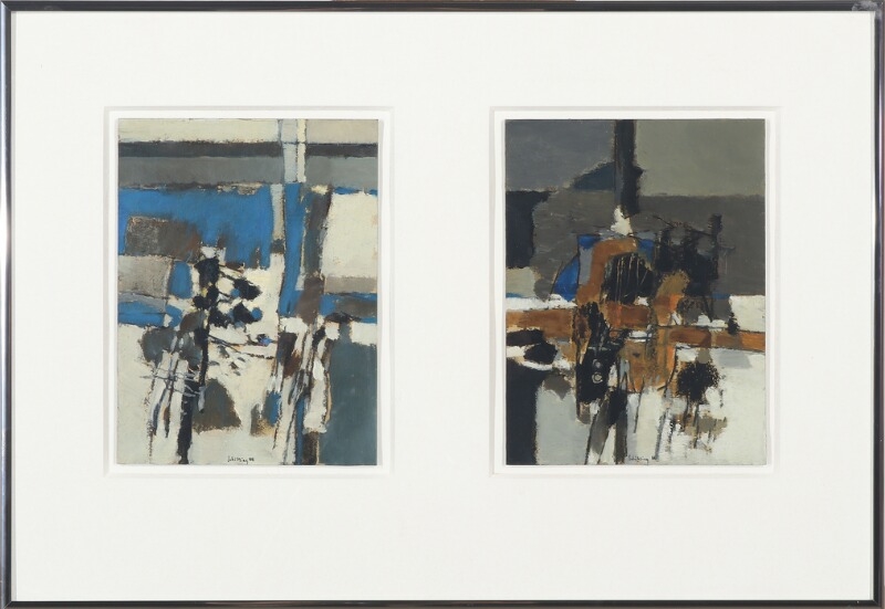 Frede Schilling | 2 Works: “Komposition over Snelandskab I og II ...